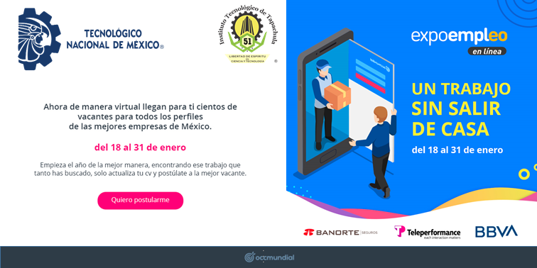 Expo Empleo OCC Mundial – Tecnológico Nacional de México Campus Tapachula